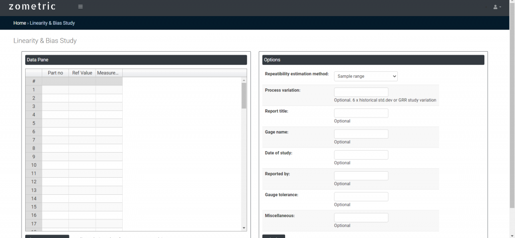 Linearity & Bias Study