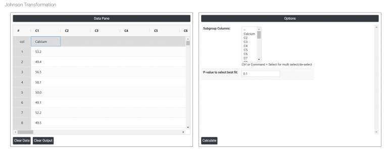 Johnson Transformation