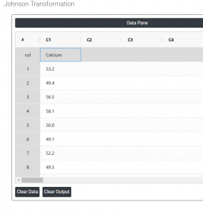 Johnson Transformation