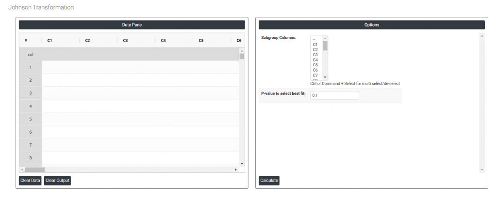 Johnson Transformation
